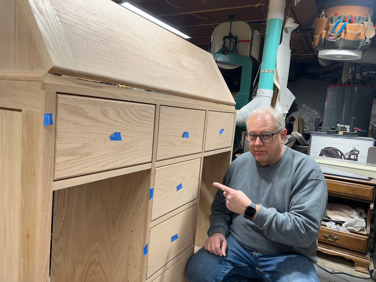 Custom Stand Up Secretary Desk Build| Upstate Crafts